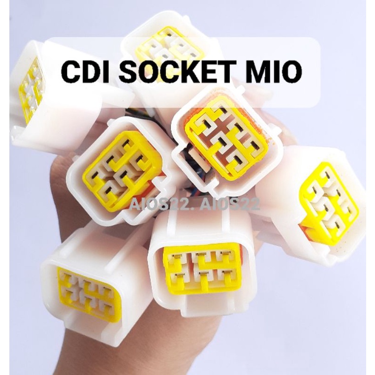 CDI SOCKET FOR MIO 6PIN HEAVY DUTY JAPAN WIRE (SOLD PER PIECE) | Shopee ...