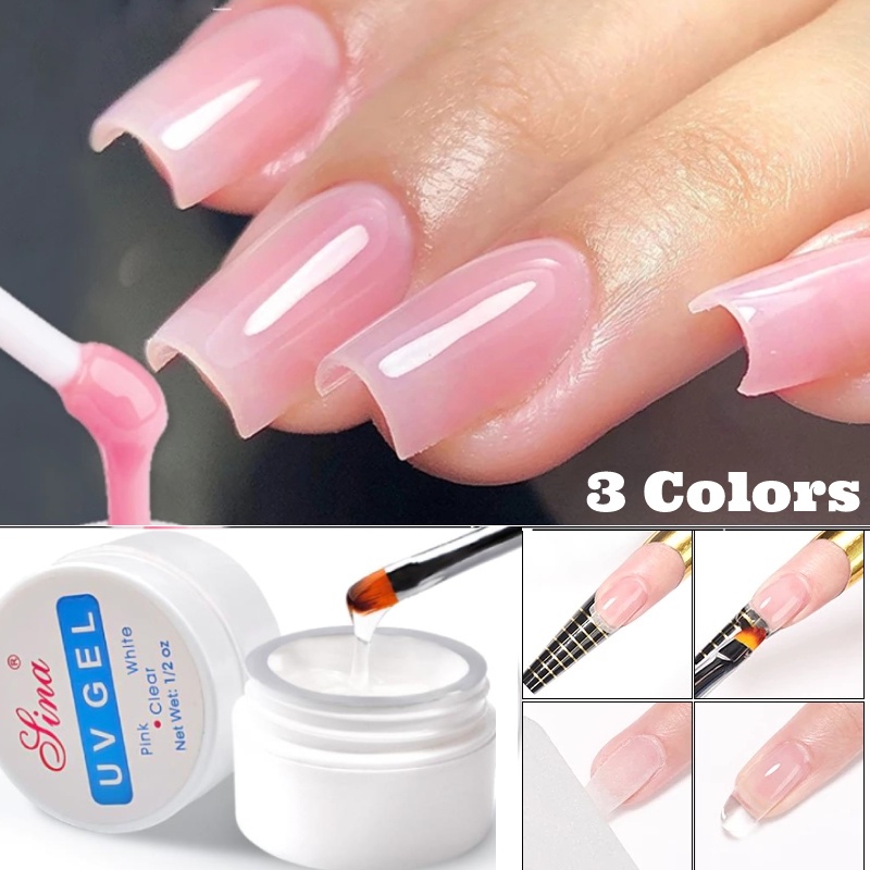 15ml UV Builder Gel Nail Extension Gel For Nail Finger Clear For Repair ...