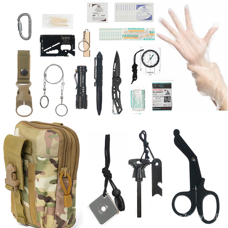 Professional Multifunctional Emergency Survival Kit Bags Mini Survival ...