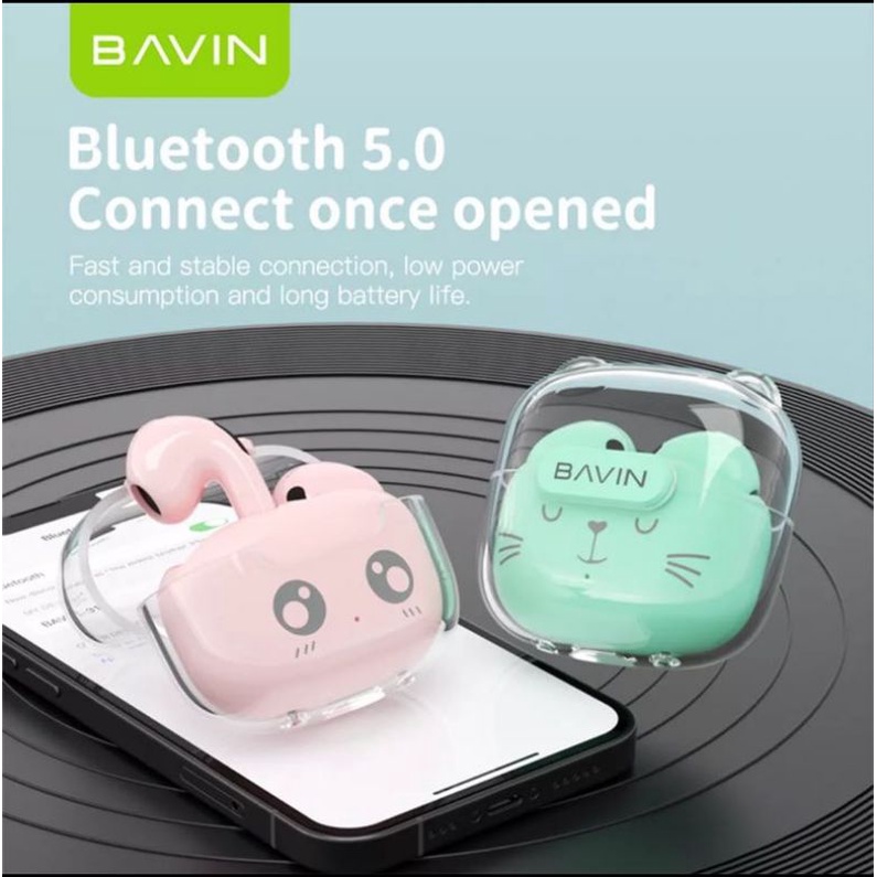 BAVIN Wireless Bluetooth 5.0 Hi-Fi Stereo Sound Wireless Earbuds BA-31 ...