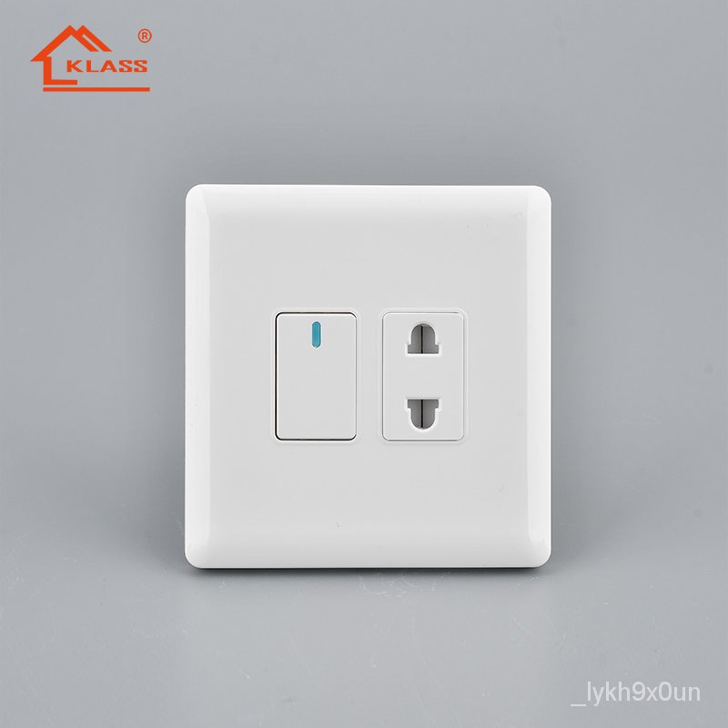 1gang MF Power Socket Wall Switch with Pakistan 16A PC Standard ...