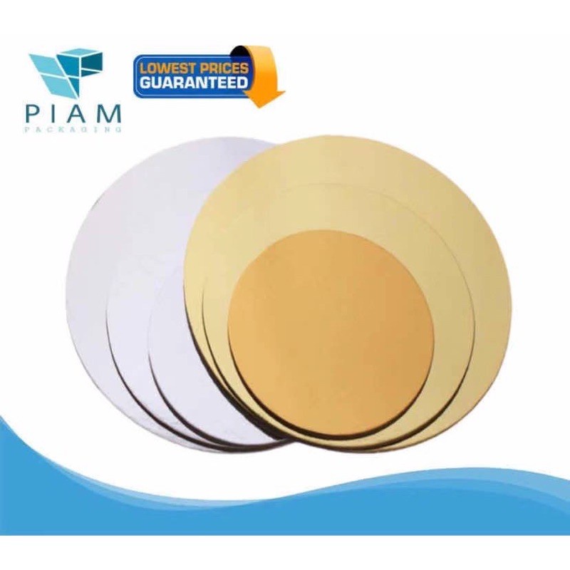 PIAM COD 20 PCS. SILVER OR GOLD CAKEBOARD 6-7-8-9-10-12 INCHES | Shopee ...