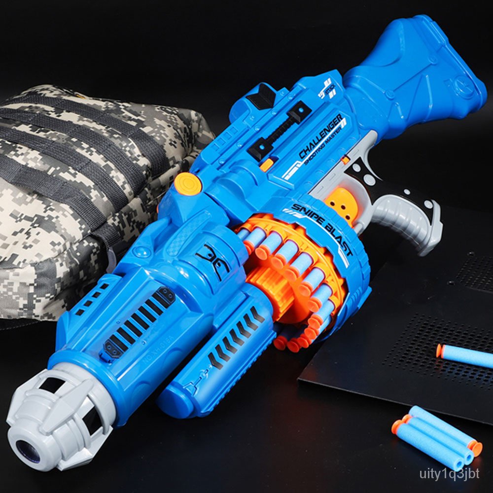 B/o Big Size Soft Bullet Gun Toy with sound Electric Foam Dart Blaster ...