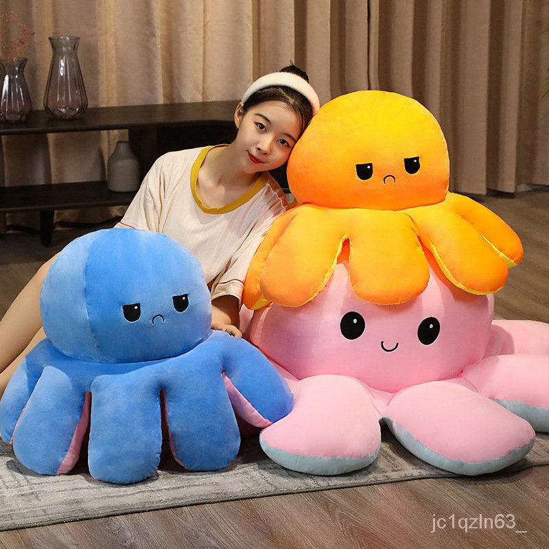Soft Giant Octopus Plush Toy Flip Octopus Stuffed Animal Soft Toy ...