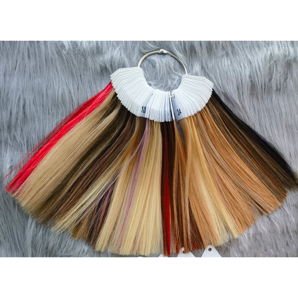 Custom Hair Colourful Ring Color Chart White Blonde 613 Platinum ...