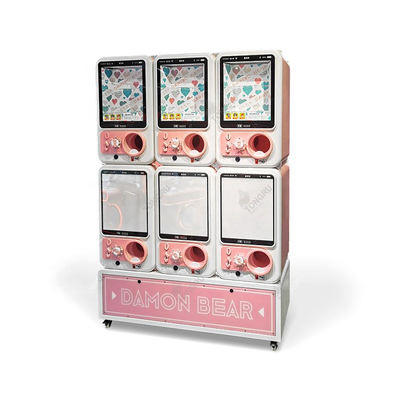 Coin operated mini toy capsule vending gacha machine video game ...