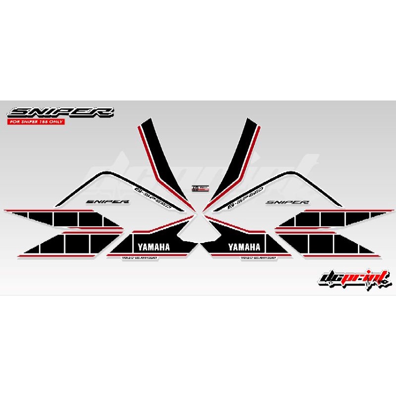 Sniper 155 | Stock Decal | 60th Anniversary Limited Edition | Sticker ...