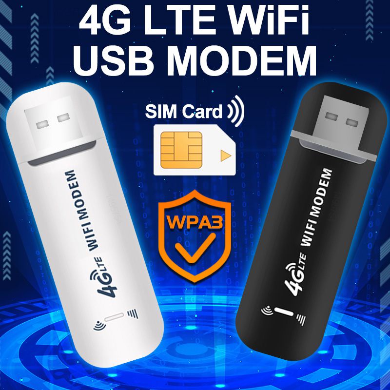 4G LTE Wireless Portable WIFI Router USB Dongle Modem Stick Mobile ...