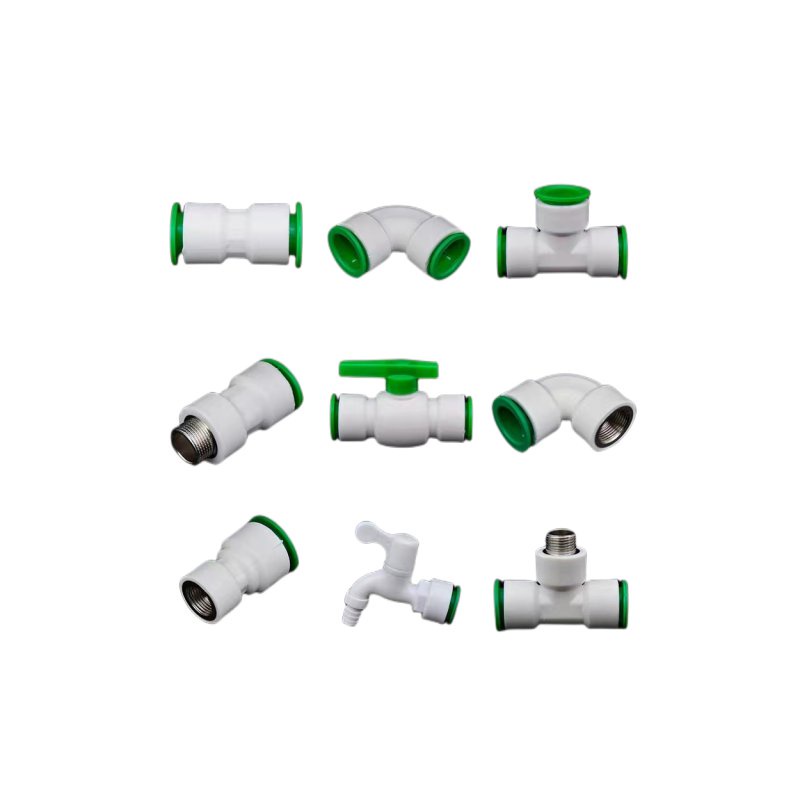 PPR PE PVC plastic quick connect water pipe quick connect ball valve ...