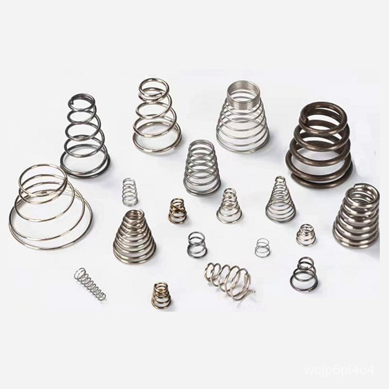 Stainless steel pagoda spring battery conical battery positive and ...