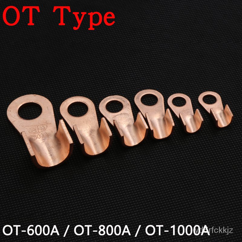 OT Type OT-600A OT-800A OT-1000A Wire Terminal Red Copper Bare Nose ...