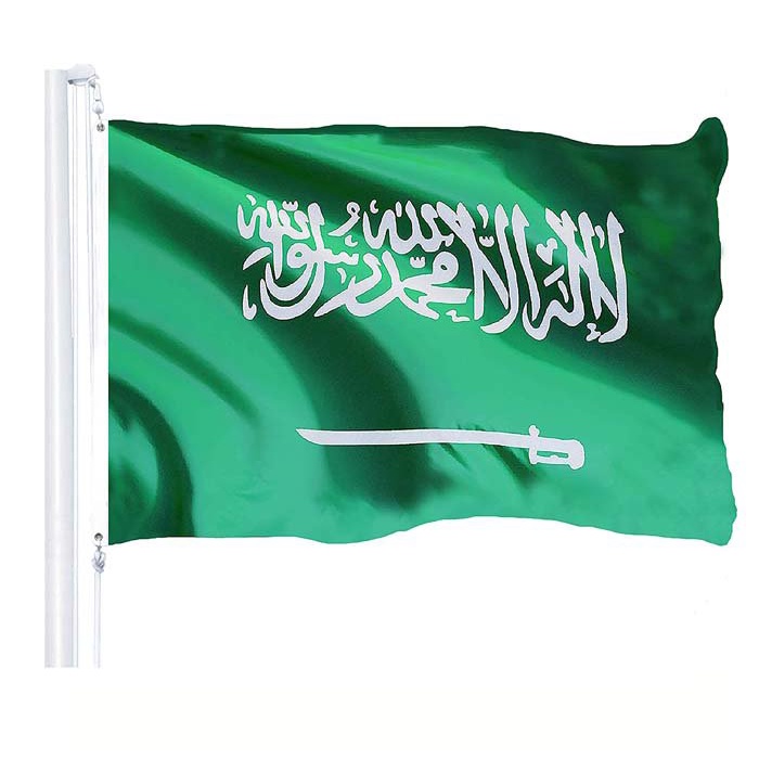 3x5 Ft Custom Flying Sports Banner Saudi Arabia National Flag | Shopee ...