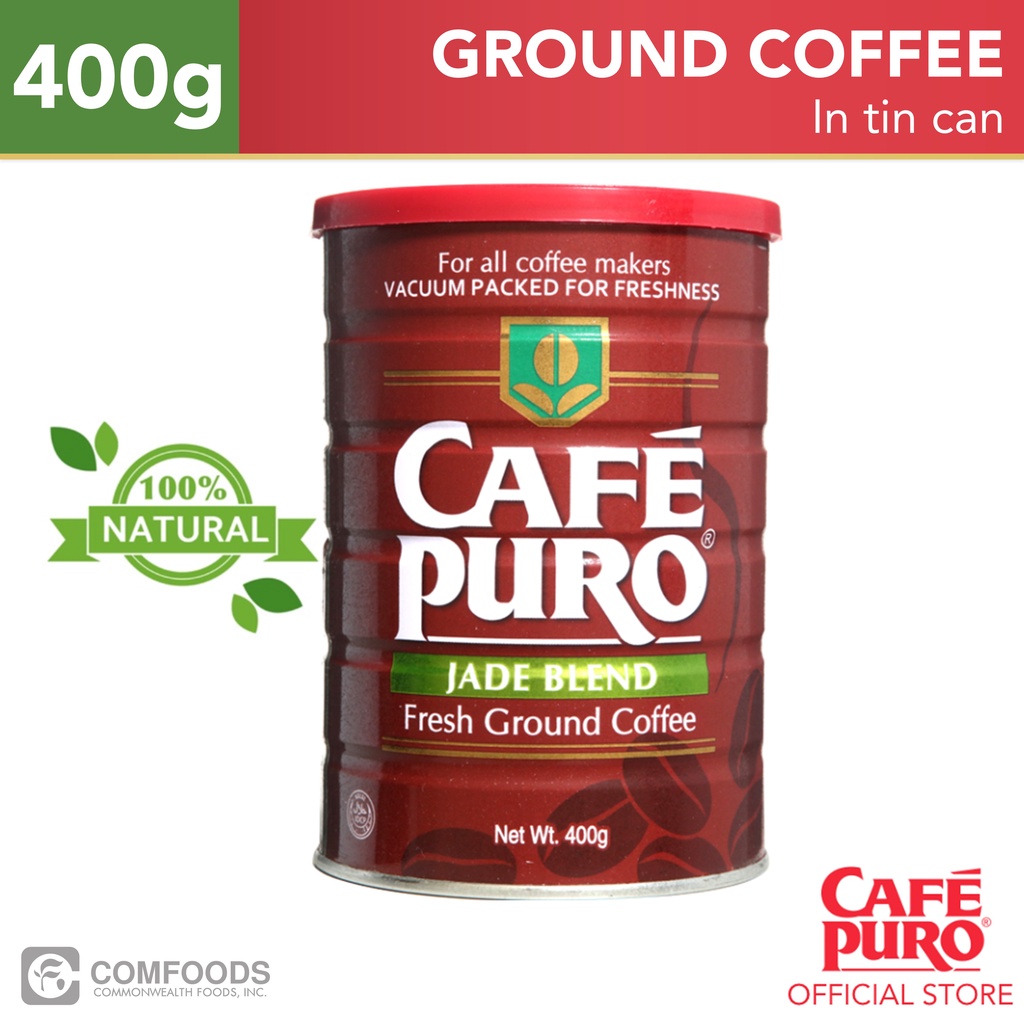 CAFE PURO Jade Blend Ground Coffee 400g | Shopee Philippines