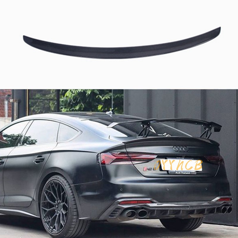 FOR AUDI A5 S5 RS5 B9 4Door Sportback S Style Carbon fiber Rear Spoiler ...