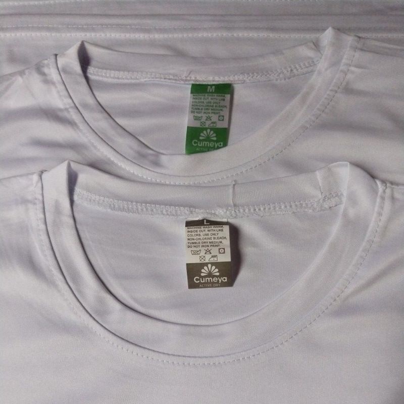 White Quick Dry T/S Polyester The Same Active Dry Clothing Material ...
