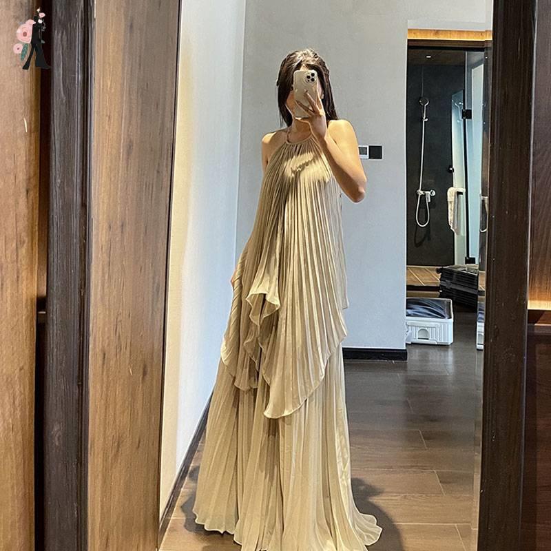 JS prom dress for woman sexy Cute and sweet HI Momo Seaside resort ...