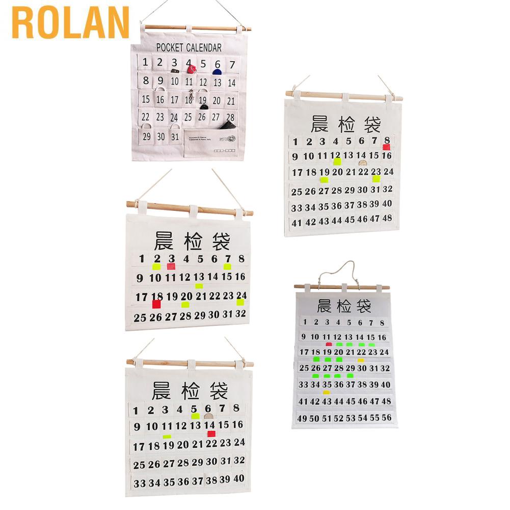 Rolan Calendar Pocket Chart Morning Check Decorative Pocket Chart ...