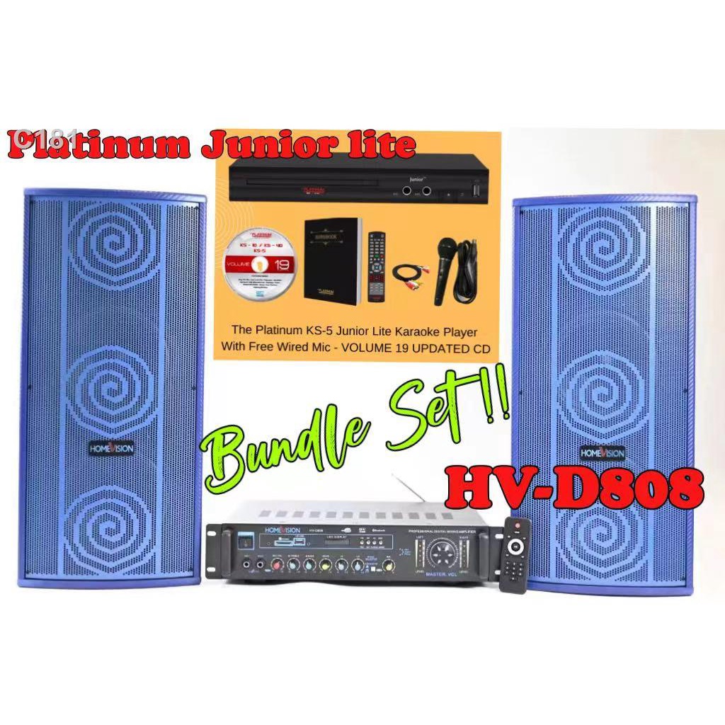 Videoke Set The platinum 20k songs karaoke player with Homevision HV ...