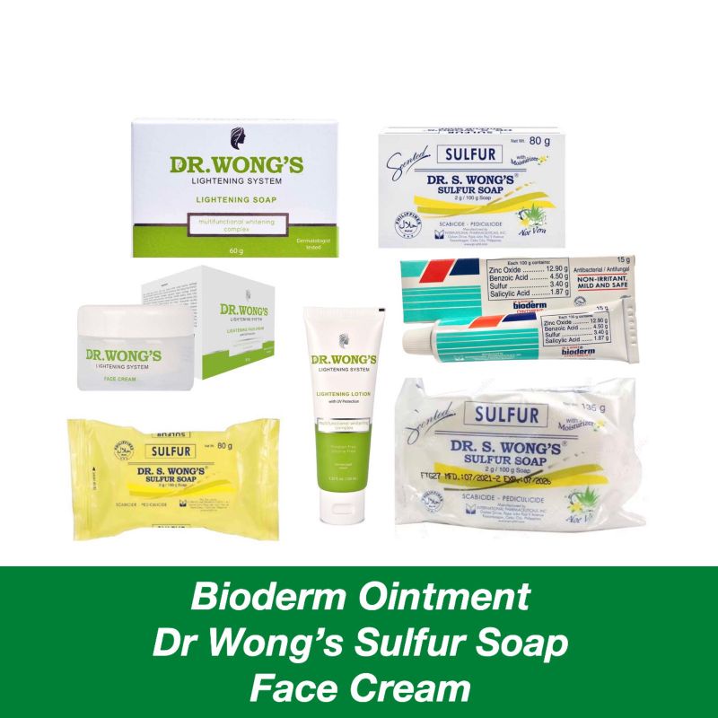 Dr. S. Wong's Bioderm Ointment Dr Wong Sulfur Soap and Lightening Soap ...