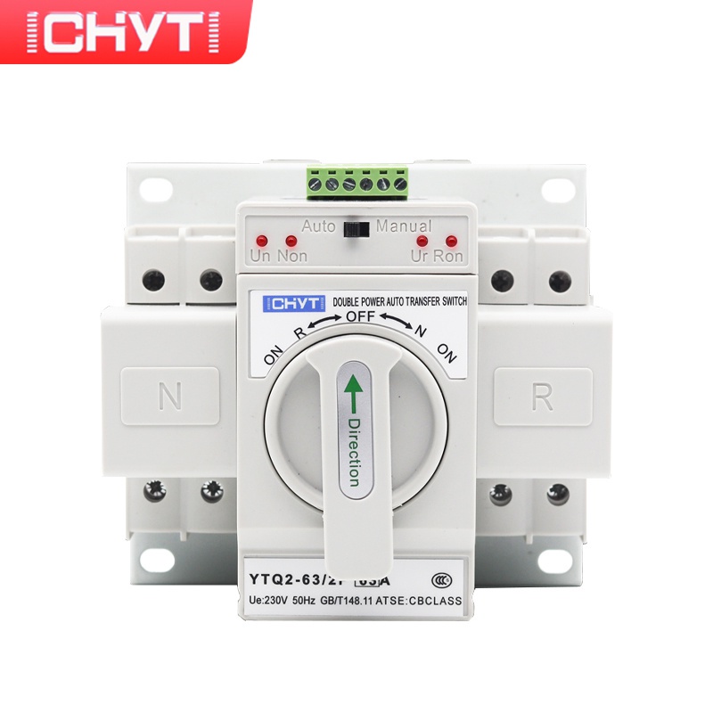 CHYT LW2R LW3R LW4R AC ATS 2P 3P 4P 230V 400V 63A CB Class Dual Power Automatic Transfer Switch ...
