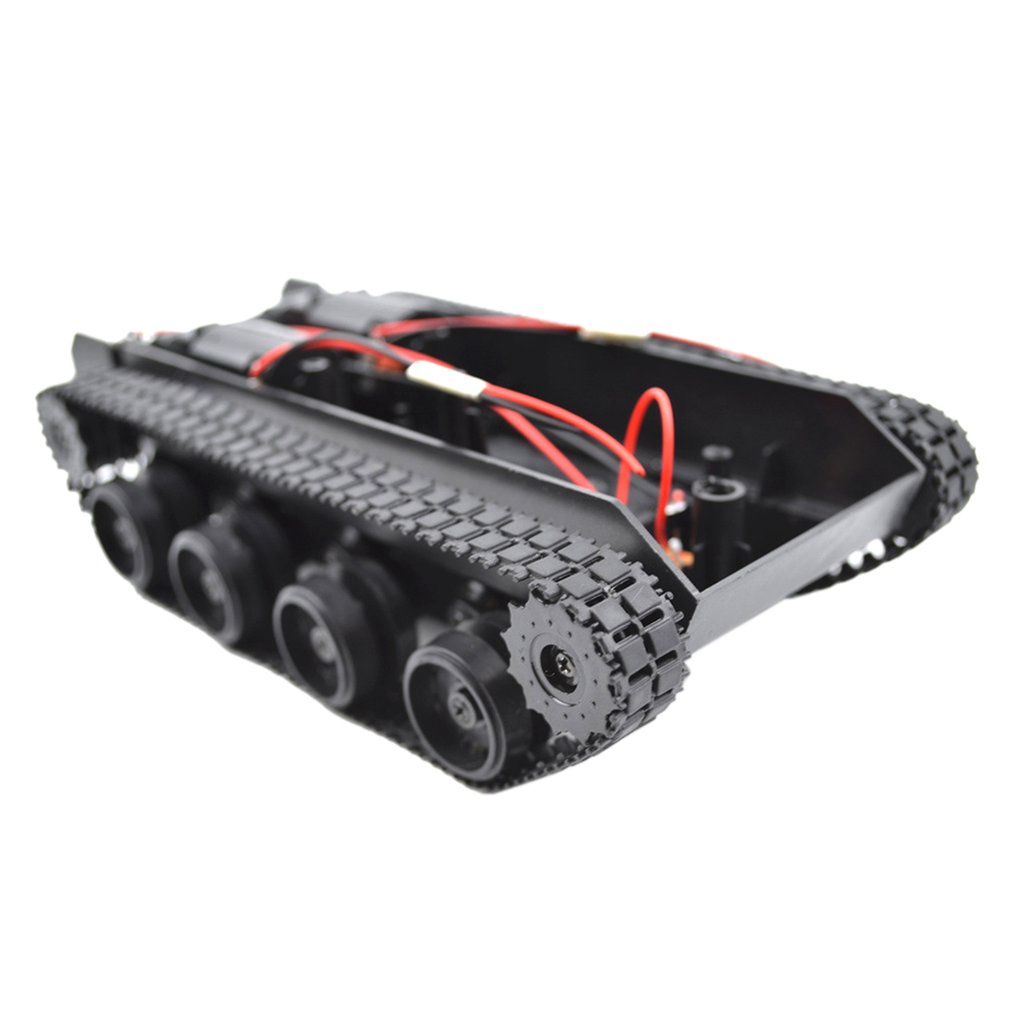 Light-Duty Shock-Absorbing Tank Rubber Crawler Car Chassis Kit Tracked ...