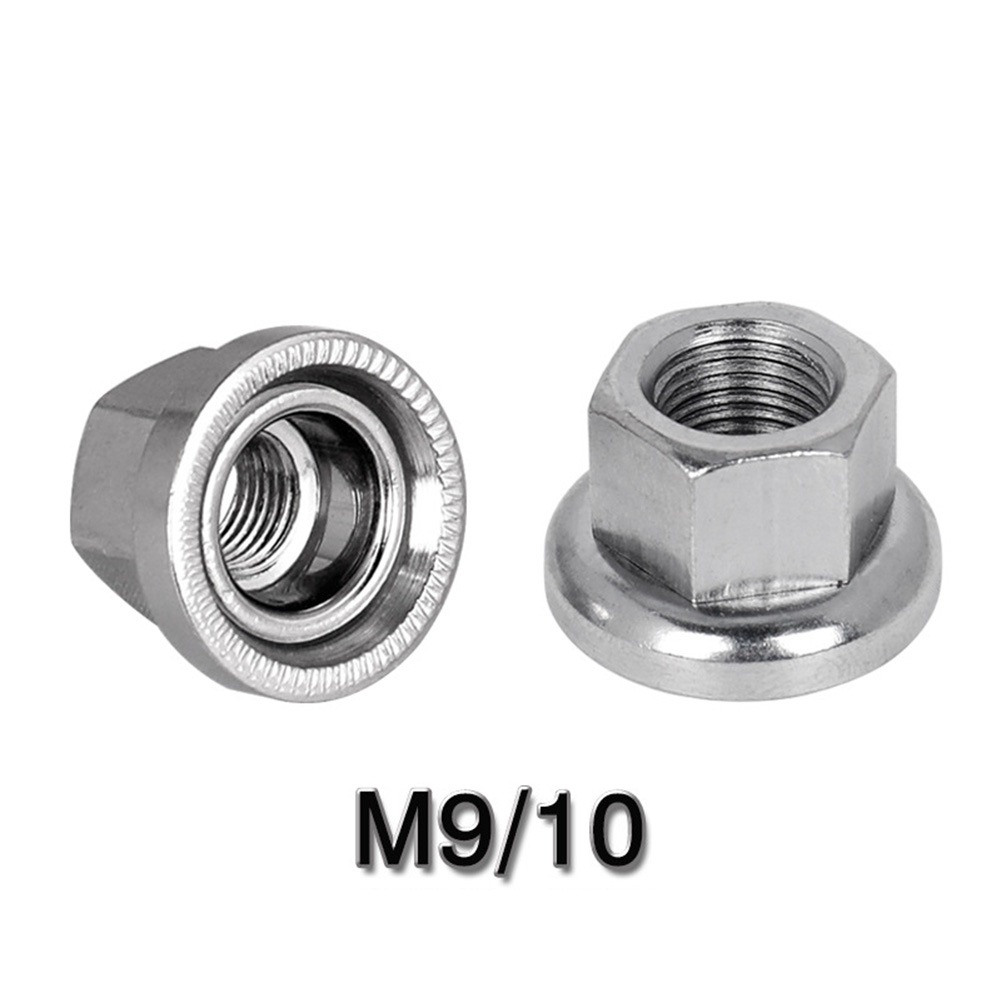 2PCS Stainless Steel Bike/Cycle Wheel Axle Track Nuts Sizes M9/M10 For ...