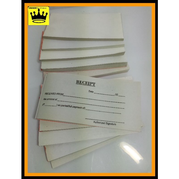 ♧1pack Temporary Receipt (10pads) | Shopee Philippines