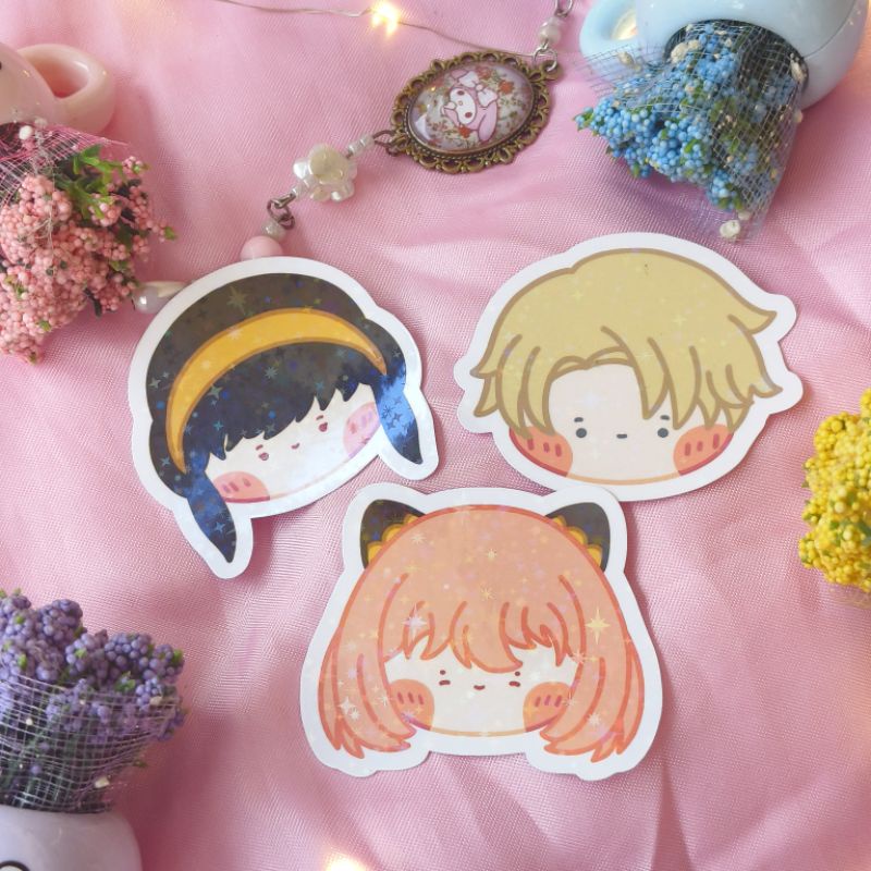 SpyxFamily Anime Vinyl Waterproof Stickers Anya Loid Forger Yor Forger ...