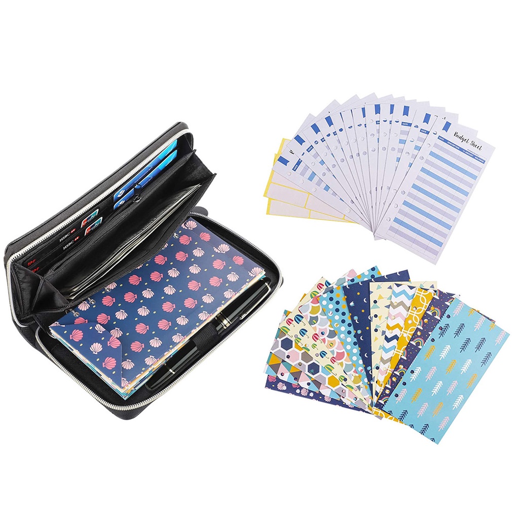 All-in-One Cash Budget Binder Envelope System Wallet with Budget ...