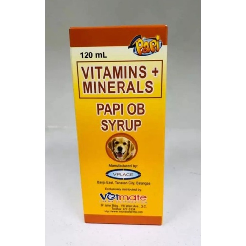 Papi Ob syrup 120ml for pregnant dog and cat | Shopee Philippines