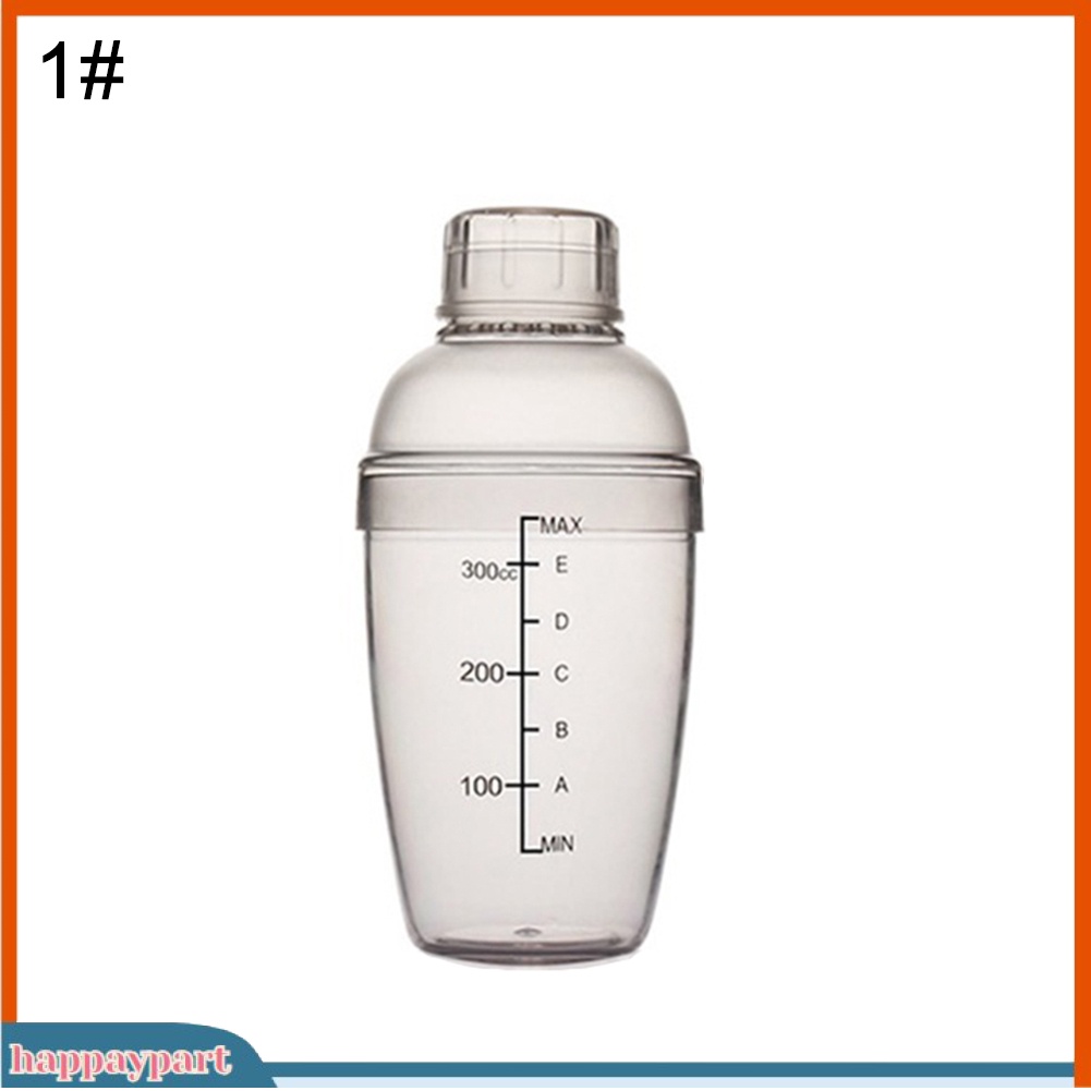 (happaypart) Transparent Cocktail Shaker Wine Drink Juice Milk Tea ...