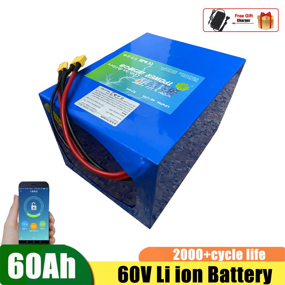 60V 60Ah Lithium Ion Bateria BMS for 6000W 3500W Electric Quadricycle ...