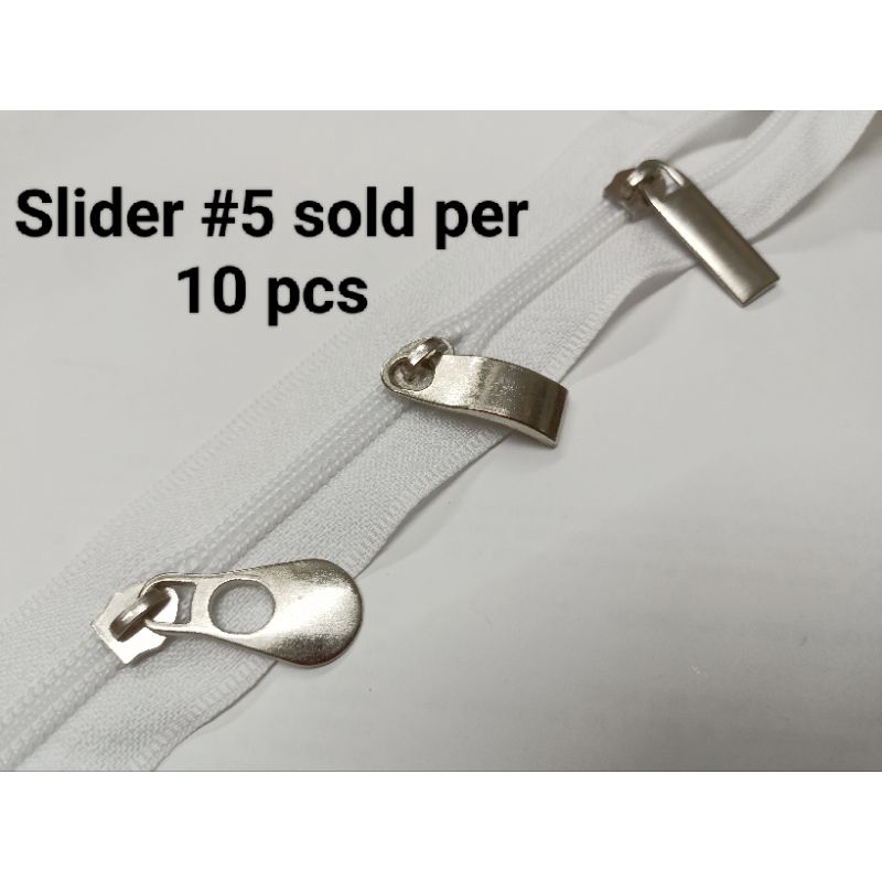 10 pieces of Special Zipper Slider for Continuous Zipper #5 | Shopee ...