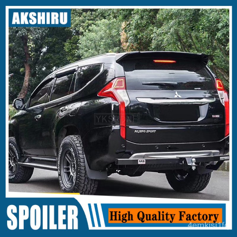For mitsubishi pajero sport 2017 ABS Plastic Rear Trunk Wing Spoiler ...