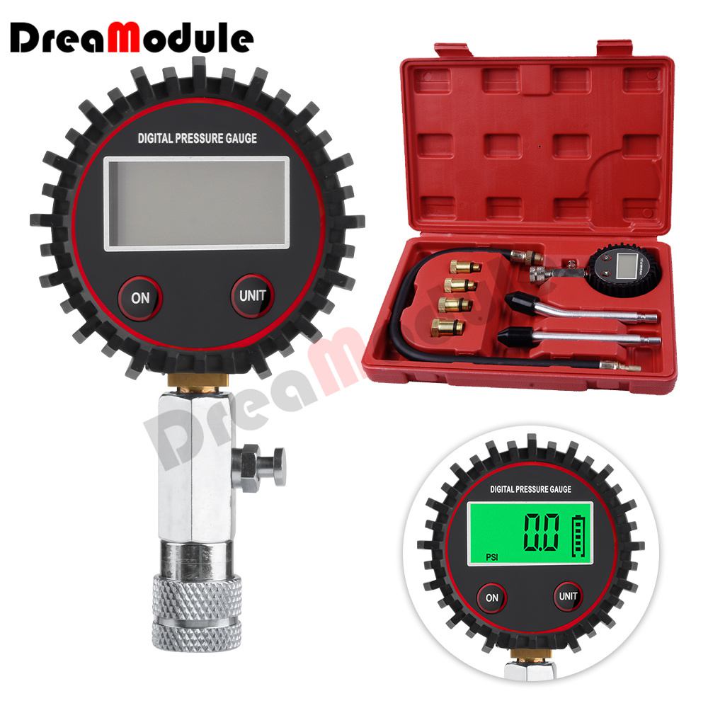 Automotive Compression Tester Digital Compression Gauge 200 PSI ...