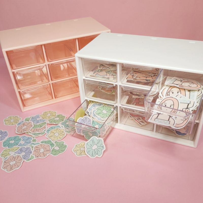 ☸⊕Onhand! Multifunction 9 Grid Drawer Storage Box | Shopee Philippines