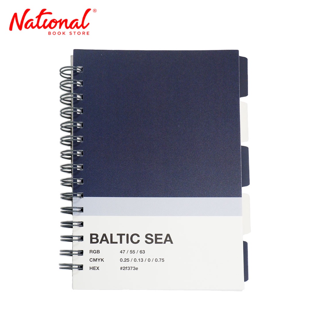 Premiere Notes 5-Subject Notebook Color Coded 6x8.5in Black 125s 70gsm ...