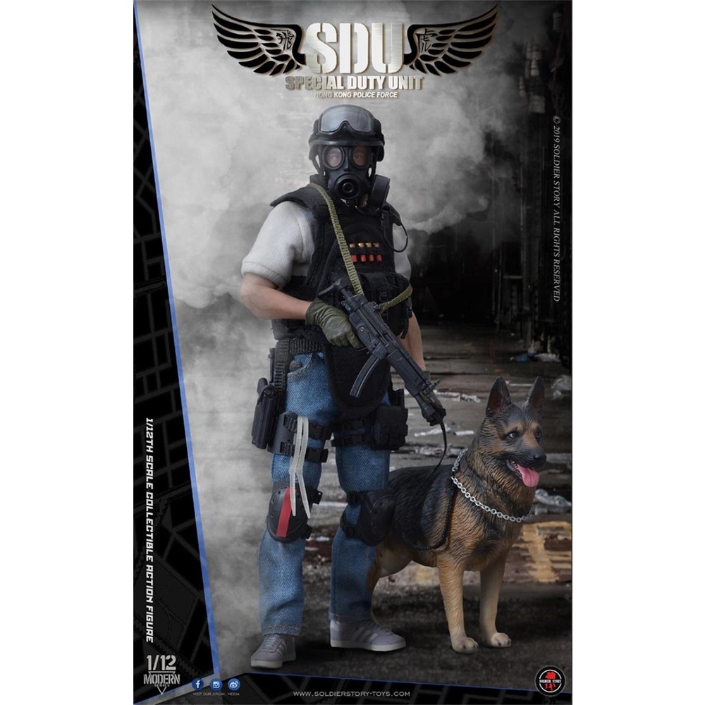 SSM-003 SoldierStory 1/12th Scale HK SDU Canine Handler Full Set ...