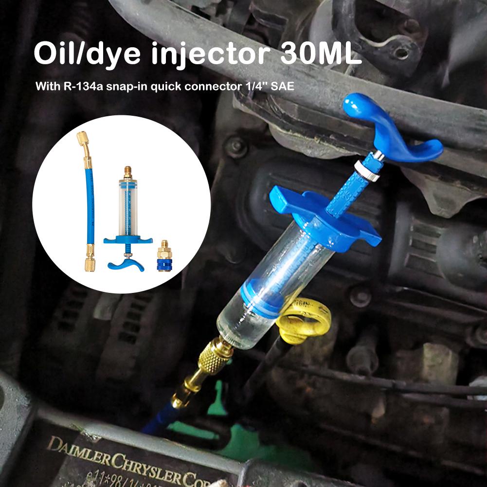 A/C Oil Injector R134A Refrigerant Oil Dye Injection Tool Quick ...