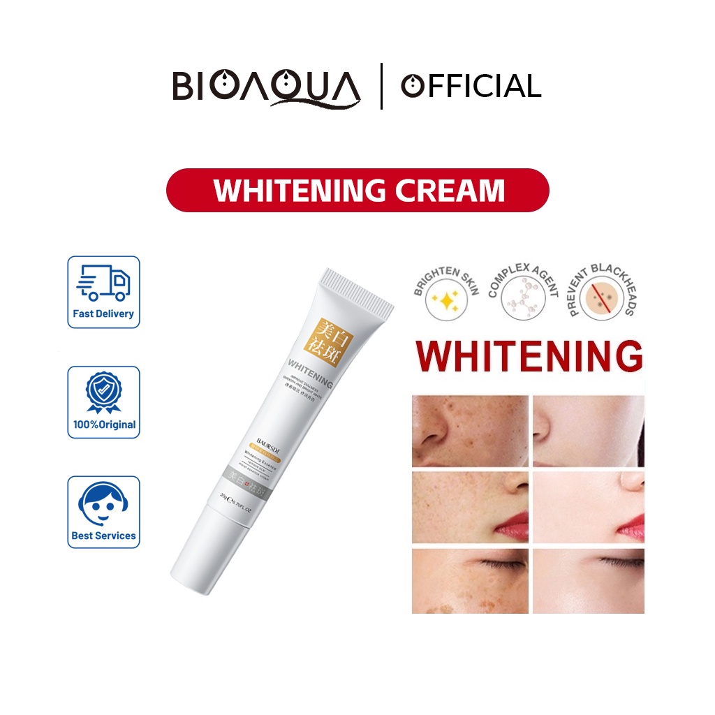 BIOAOUA Freckle Whitening Cream Remove Dark Spots Anti Freckle Cream Niacinamide Fade ...