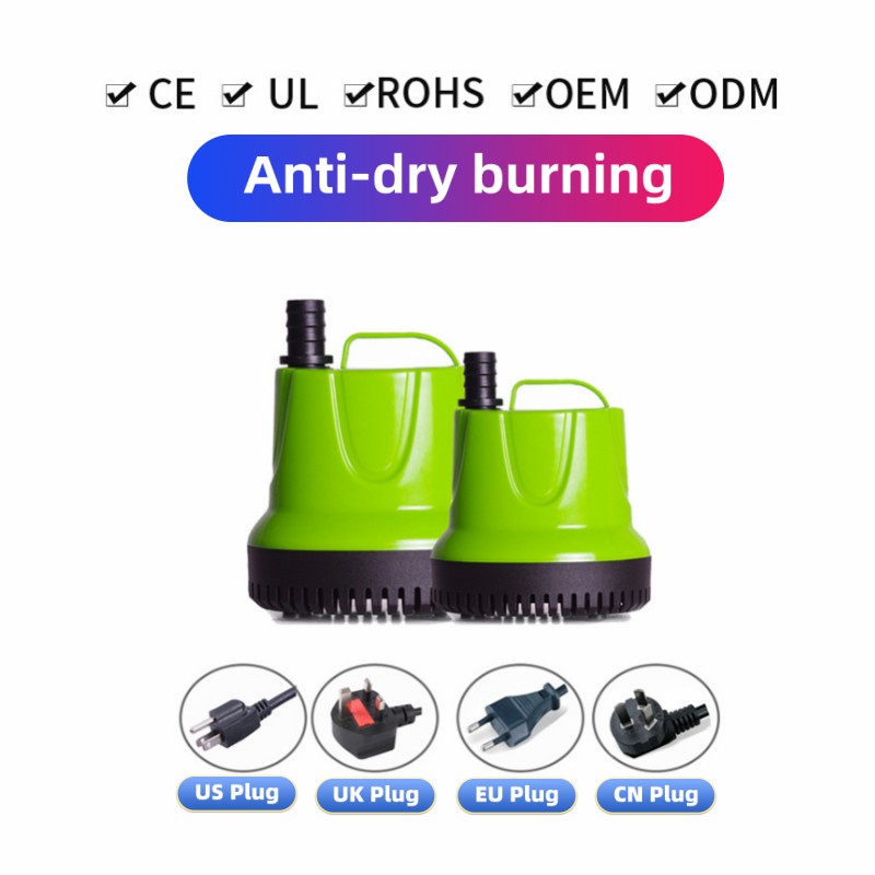 Submersible Water Pump Aquarium Fish Pond Tank Spout Marin Temperature ...