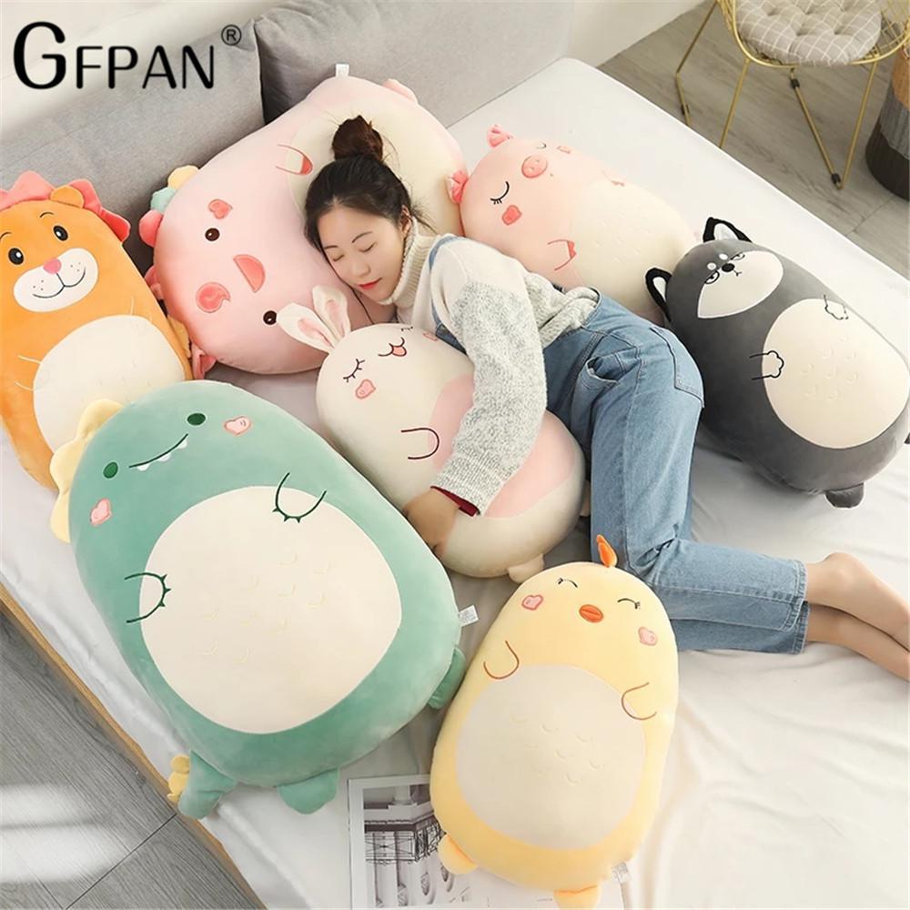 Squishy Toy Kawaii Animal Fat Dinosaur Shiba Inu Dog Pillow Plush Toys ...