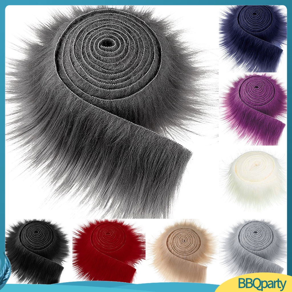 1 Roll Plush Ribbon Tapes DIY Shaggy Plush Faux Fur Fabric Precut ...
