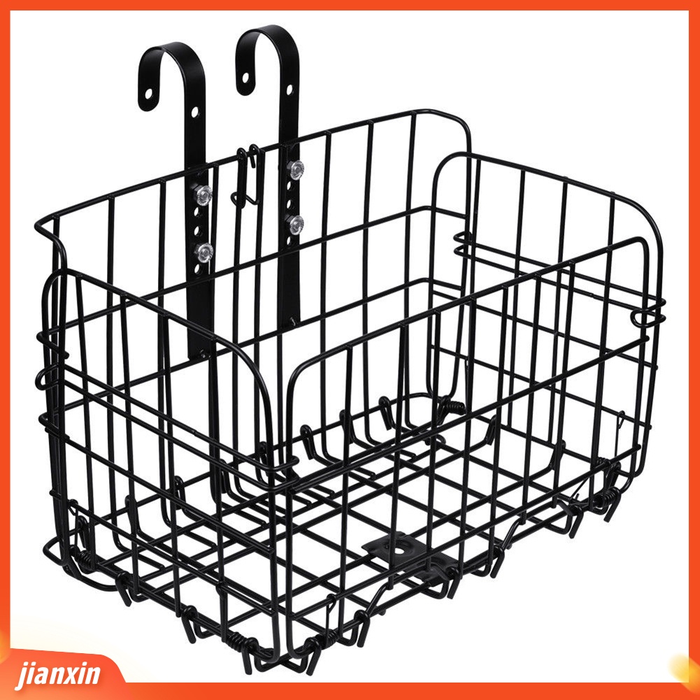 Foldable Bicycle Bike Basket Front Rear Metal Wire Adjustable Storage ...