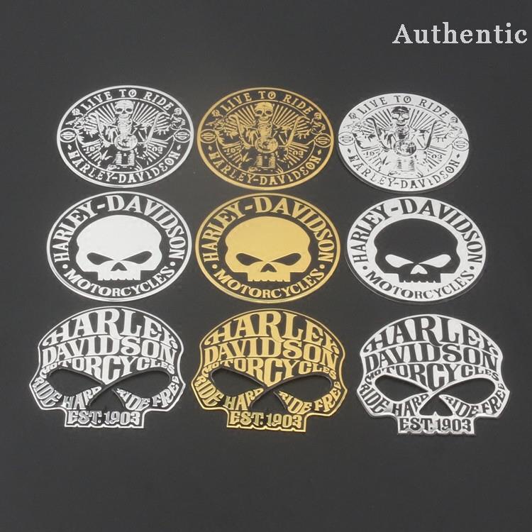 Motorcycle personalized decorative stickers Harley skull car logo ...