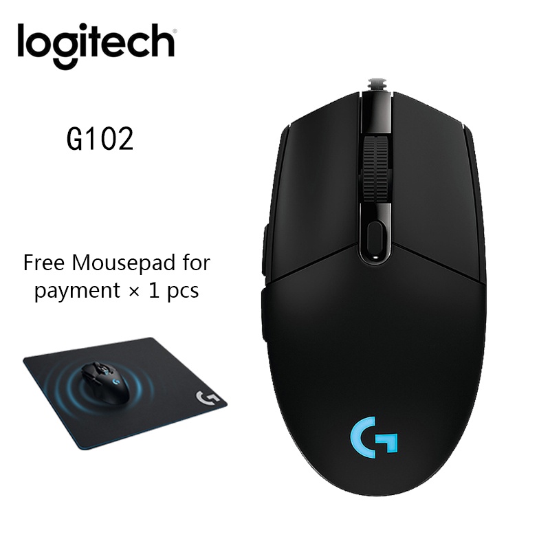 Logitech G102 Second Generation Gaming Mouse RGB Streaming Light Effect ...