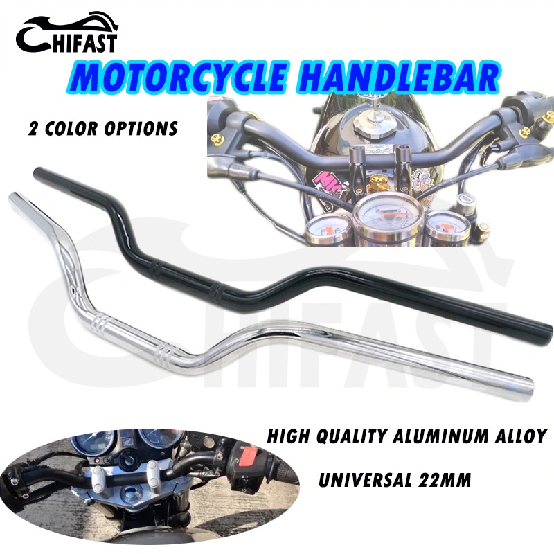 Hifast 22mm Universal Motorcycle Refit Handlebar Retro Black Modified