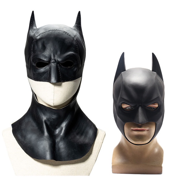 2022 New Style Batman Mask cosplay New Batman Latex Headgear Halloween ...
