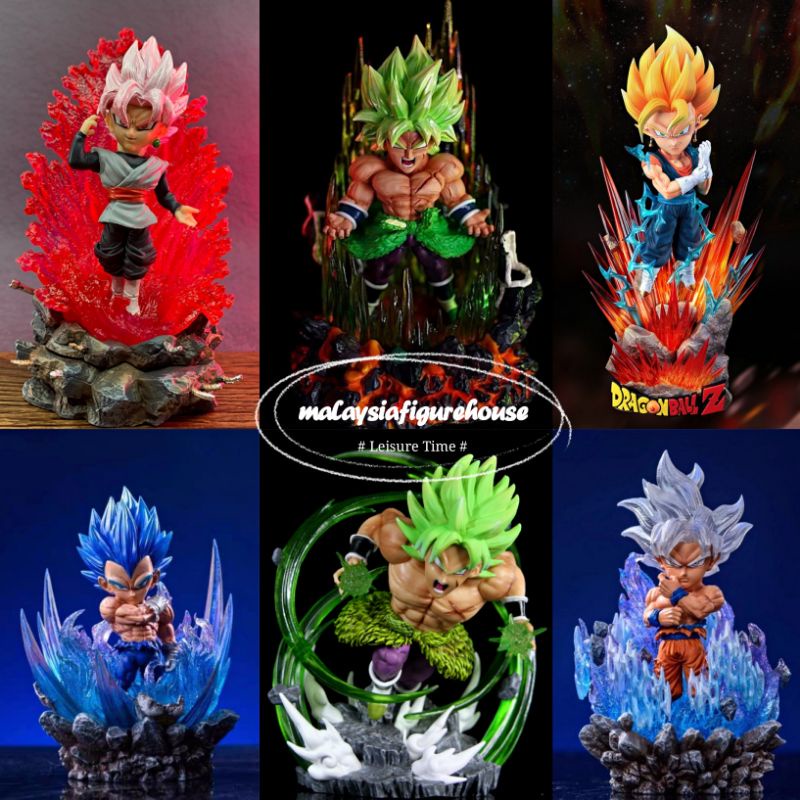 №READY STOCKDRAGON BALL VEGETA BROLY PINK GOKU VEGITO LIGHT UP FIGURE ...