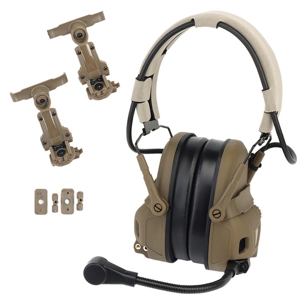 ☑℡Gen 6 Tactical Headset Communication Headset Hunting Silicone ...